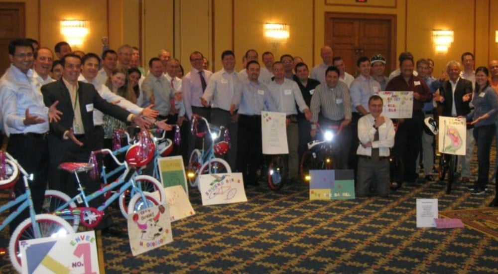 Schlumberger's Engineers Trade Oil Rigs for Bike Wheels in Houston, TX